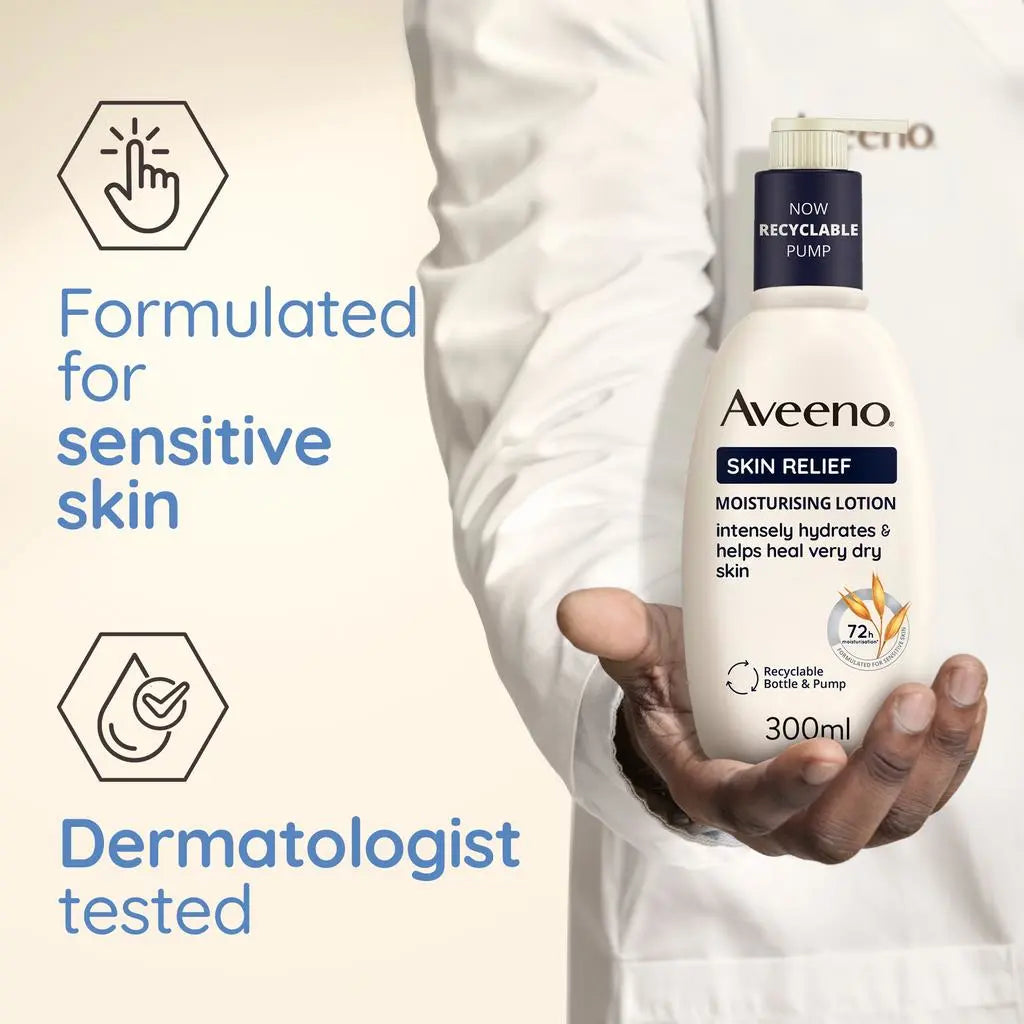 AVEENO Skin Relief Moisturising Lotion 300ml Lait Hydratant Apaisant ...