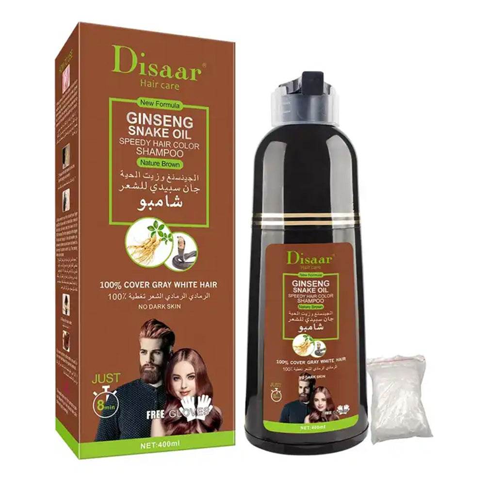 Disaar Ginseng Snake Oil Shampoo Color Nature Brown 400ml