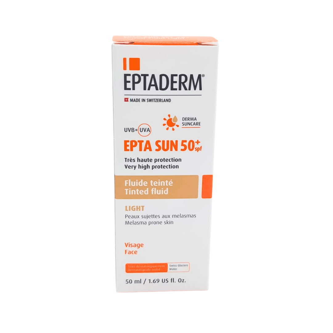 Eptaderm Epta Sun spf50+ Fluide Teinte Light 50ml | Nova Para