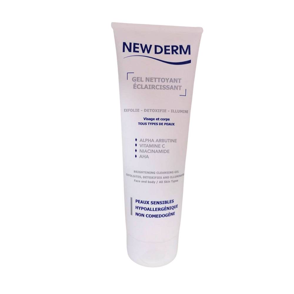 New Derm Gel Nettoyant Eclaircissant Visage Et Corps| Nova Para