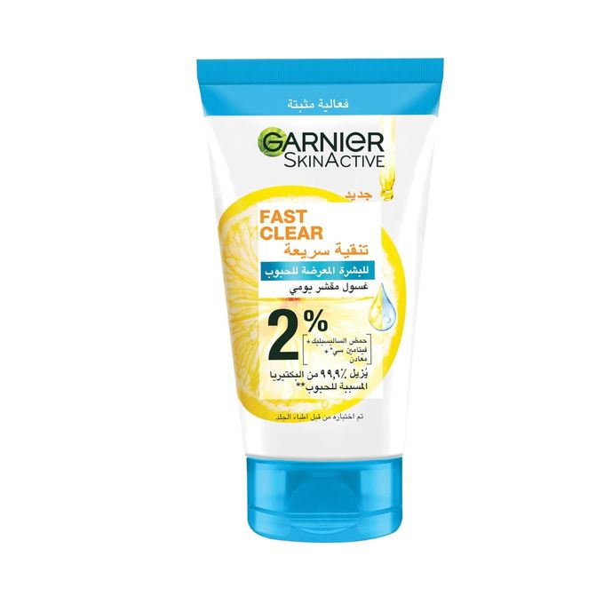 Garnier Fast Clear Daily Exfoliating Wash 150ml Gel Nettoyant Exfoliant ...